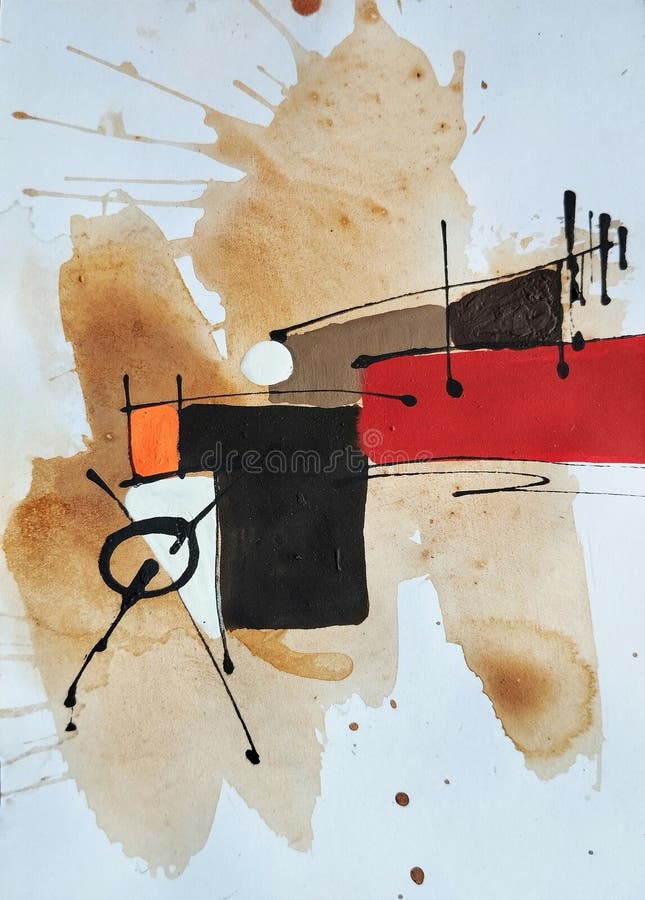 Rustic Motion Contemporary Abstract Expression in Earthy Tones Color ...