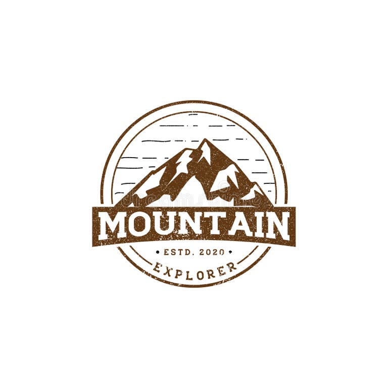 Rustic Mountain Explorer Logo Designs, Mountain Explorer Logo Vector ...