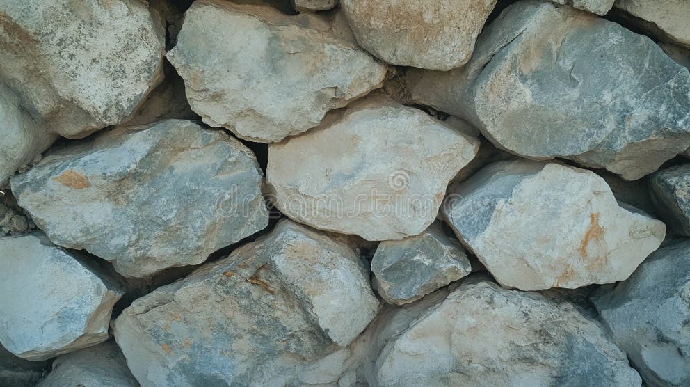 Rustic Mud Wall Texture with Uneven Rocks for Architectural Background ...