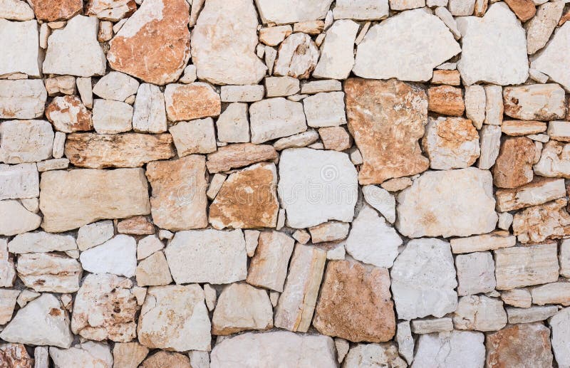 Rustic Natural Stone Wall Background Pattern Stock Image - Image of ...