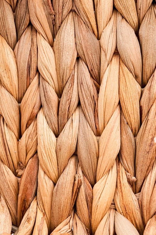 Rustic Natural Wicker Texture. Braided Pattern Macro Photography Stock ...