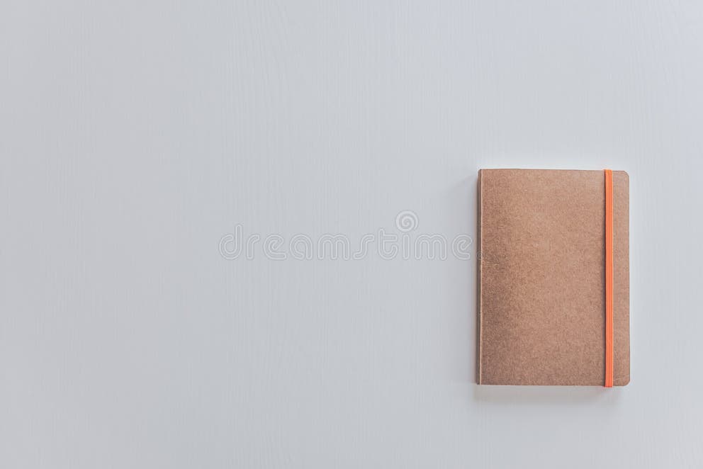 Rustic Notepad Isolated on White Table Stock Photo - Image of vintage ...