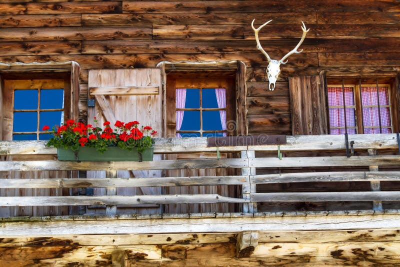 Rustic Old Alpine Hut stock photo. Image of black, architecture - 57198312