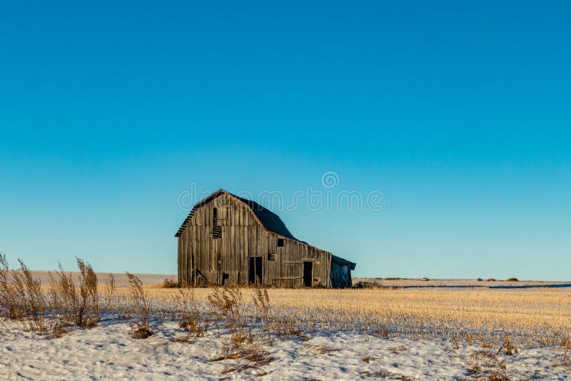 Rustic Old Barn. Red Deer County, Alberta, Canada Stock Image - Image ...