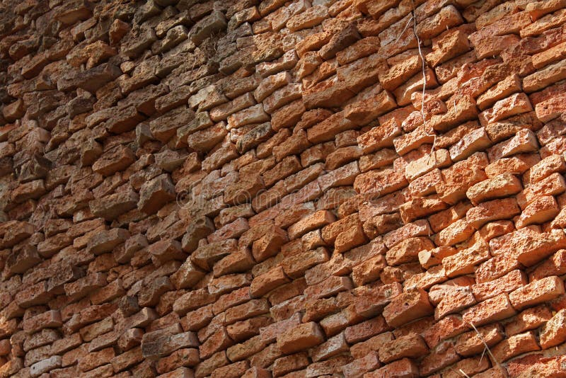 Rustic Old Brick Wall stock photo. Image of abstract - 70684408