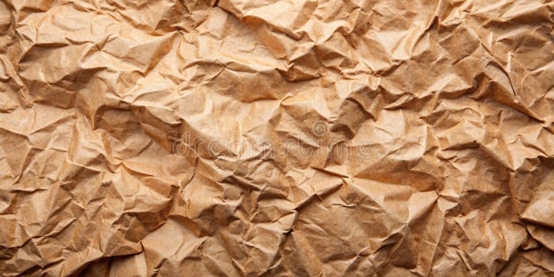 Rustic Old Brown Crumpled Kraft Paper Texture Stock Illustration ...