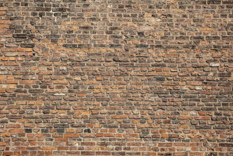 A Rustic and Old Looking Brick Wall with Textured Brickwork Stock Image ...