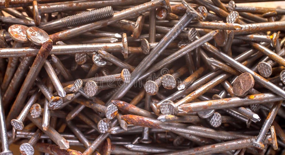 Rustic nails stock image. Image of pattern, machine - 106281755