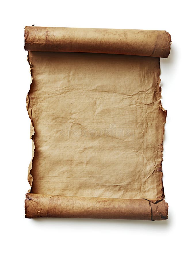 Rustic Old Paper Scroll Perfect for Calligraphy or Ancient Manuscripts ...