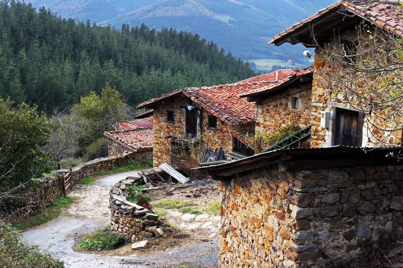 Rustic village stock image. Image of farmhouse, country - 29779161