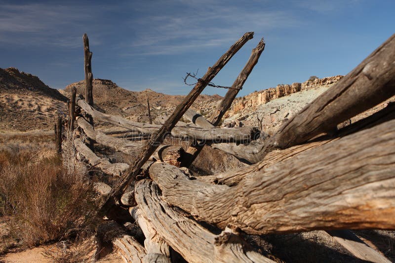 Rustic Old Wooden Fence Posts Stock Image - Image of posts, fence: 12033431
