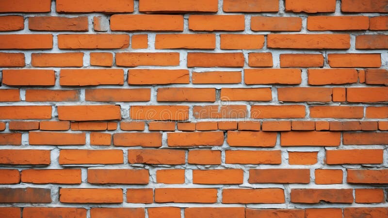 Rustic Orange Brick Wall Ai Generated Stock Illustration - Illustration ...