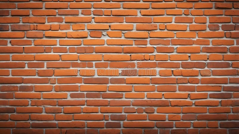Rustic Orange Brick Wall Ai Generated Stock Illustration - Illustration ...