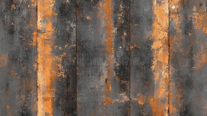 Rustic Orange and Grey Metal Texture Background Stock Illustration ...