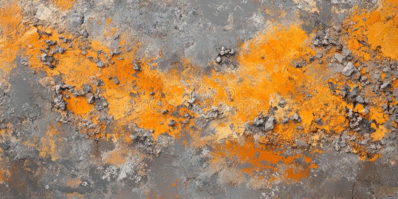 Rustic Orange and Grey Surface with Natural Textures and Layers of ...