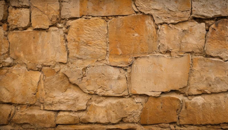 Rustic Orange Stone Wall Texture Stock Photo - Image of ancient ...