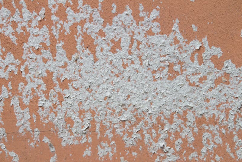 Rustic Orange Wall with White Paint on it Stock Image - Image of rustic ...