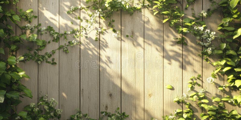Rustic Outdoor Vertical Poster Mockup on Wooden Fence with Greenery ...