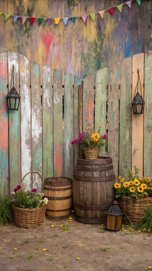 Rustic Painted Aesthetic Background for Warm and Artistic Designs Stock ...
