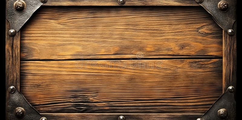 Rustic Panel Crafted from Wood, Adorned with Distinctive Grain Patterns ...