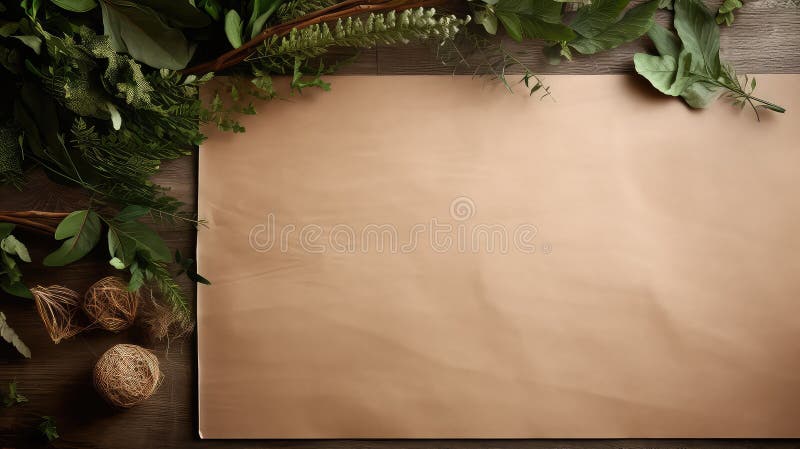 Rustic Paper Background. Generative AI Stock Illustration ...