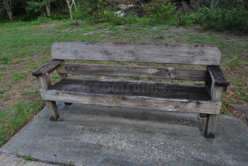 Rustic park bench stock photo. Image of rustic, beautiful - 118716102