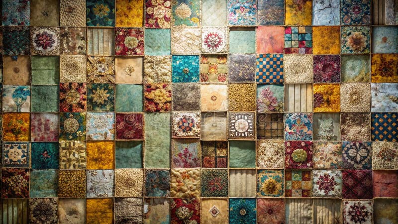 Rustic Patchwork Wallpaper Texture with Ample RightSide Space for ...