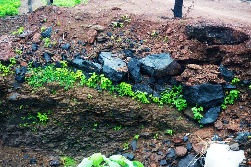 A Rustic Path that Terminates at a Roadside, with a Neglected Item ...
