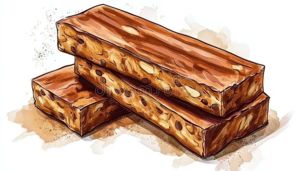 Rustic Peanut Brittle Bars with Caramel and Nutty Texture Stock ...