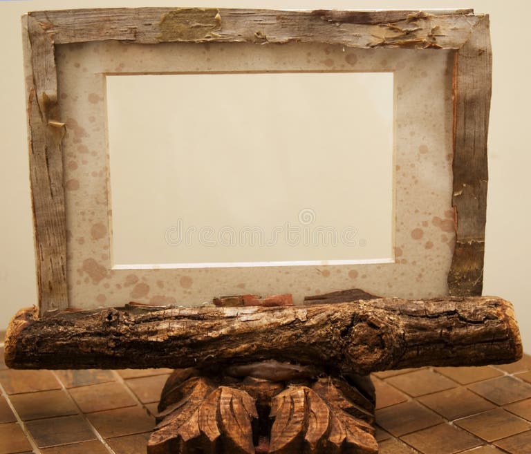 Rustic picture frame stock image. Image of carved, tiles - 3508297
