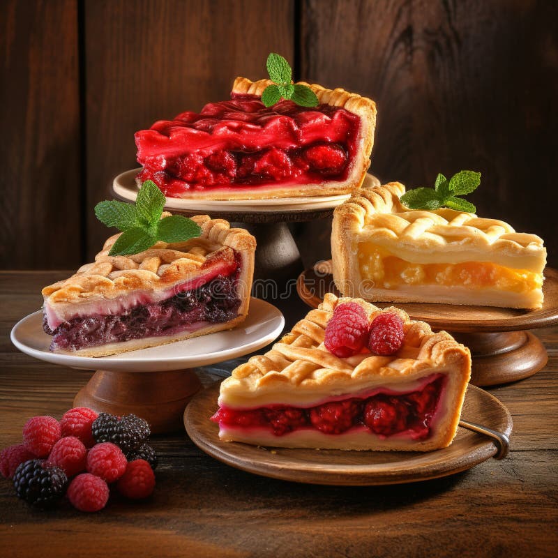 Rustic Pie Slices stock photo. Image of sites, celebrates - 291327872