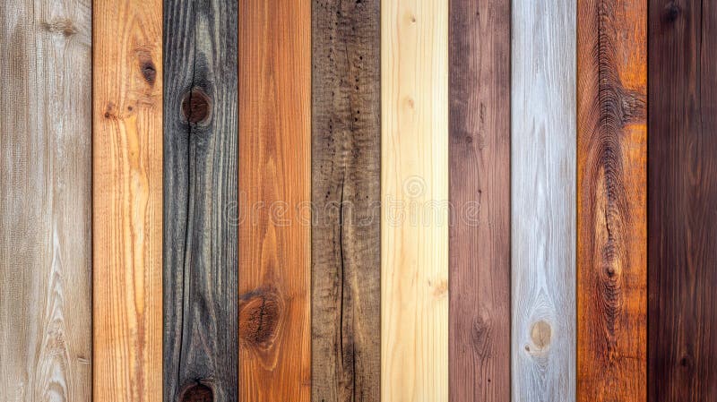 Rustic Pine Wood Paneling Displays Unique Grain Textures and Color ...