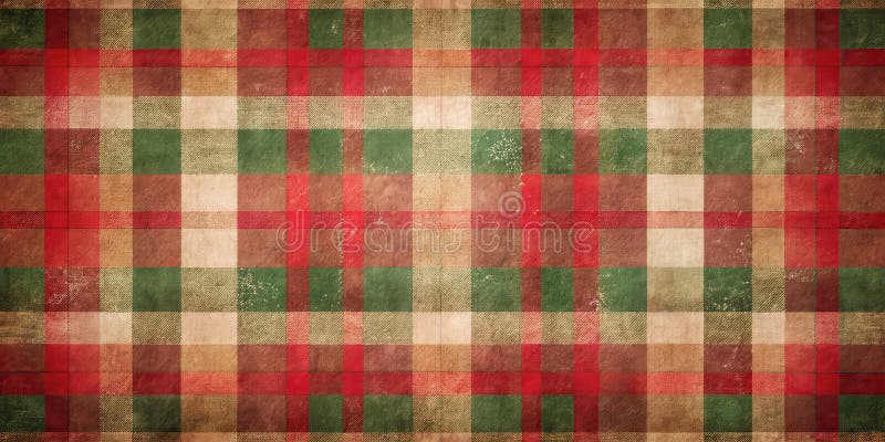 Rustic Plaid Fabric Texture a Detailed Image of a Vintage-style ...