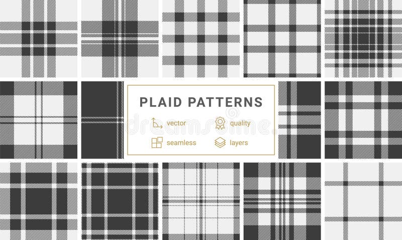 Rustic Plaid Patterns in Earthy Tones, Perfect for Fabric, Textile ...