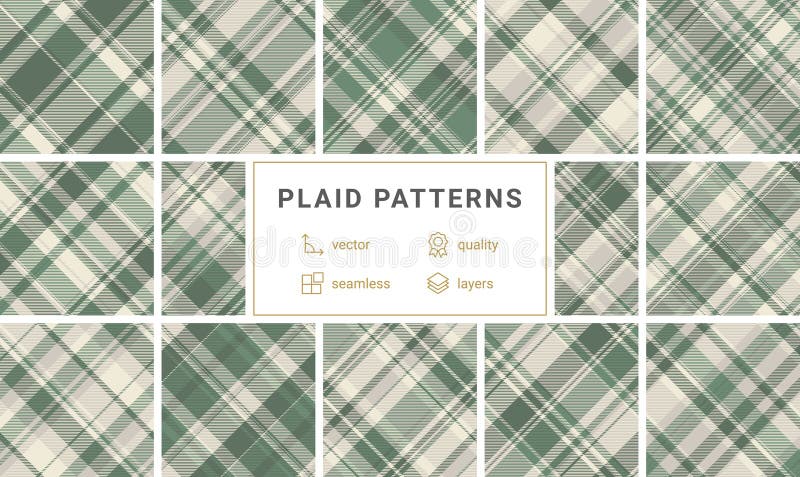 Rustic Plaid Patterns in Earthy Tones, Perfect for Fabric, Textile ...