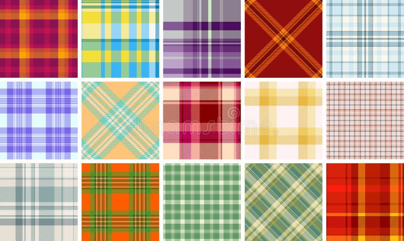Rustic Plaid Textile Patterns Featuring Checkered Designs, Perfect for ...