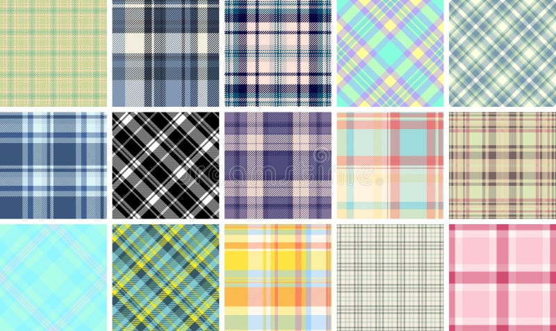 Rustic Plaid Textile Patterns Featuring Checkered Designs, Perfect for ...
