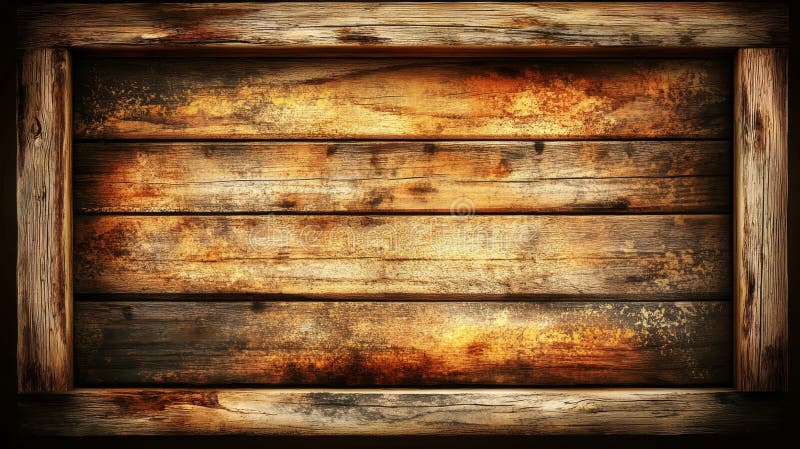 Rustic Plank Background Provides a Charming Setting for a Warm Wooden ...