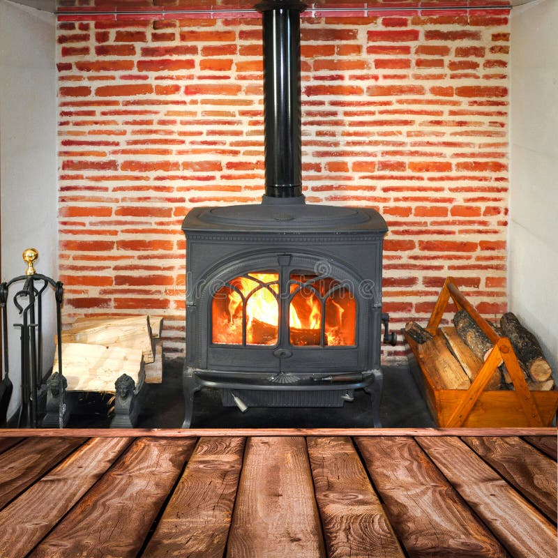 Cosy Tudor Stove Fire Burner Stock Image - Image of indoor, real: 35871455