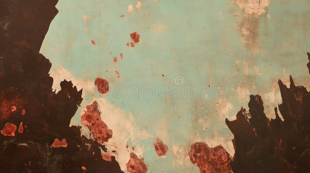 Rustic Plaster Wall Texture with Weathered Stains for Interior Design ...