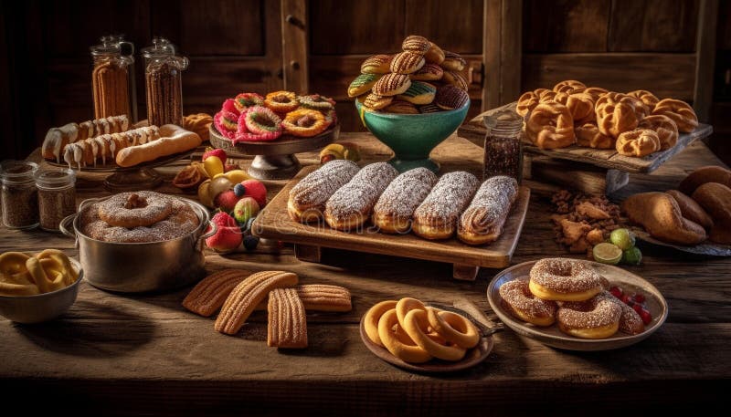 A Rustic Plate of Homemade Cookies, Chocolate, and Candy Temptation ...