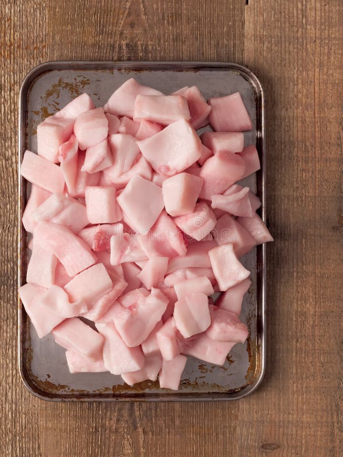 Rustic pork fat cube stock image. Image of color, heart - 59653369