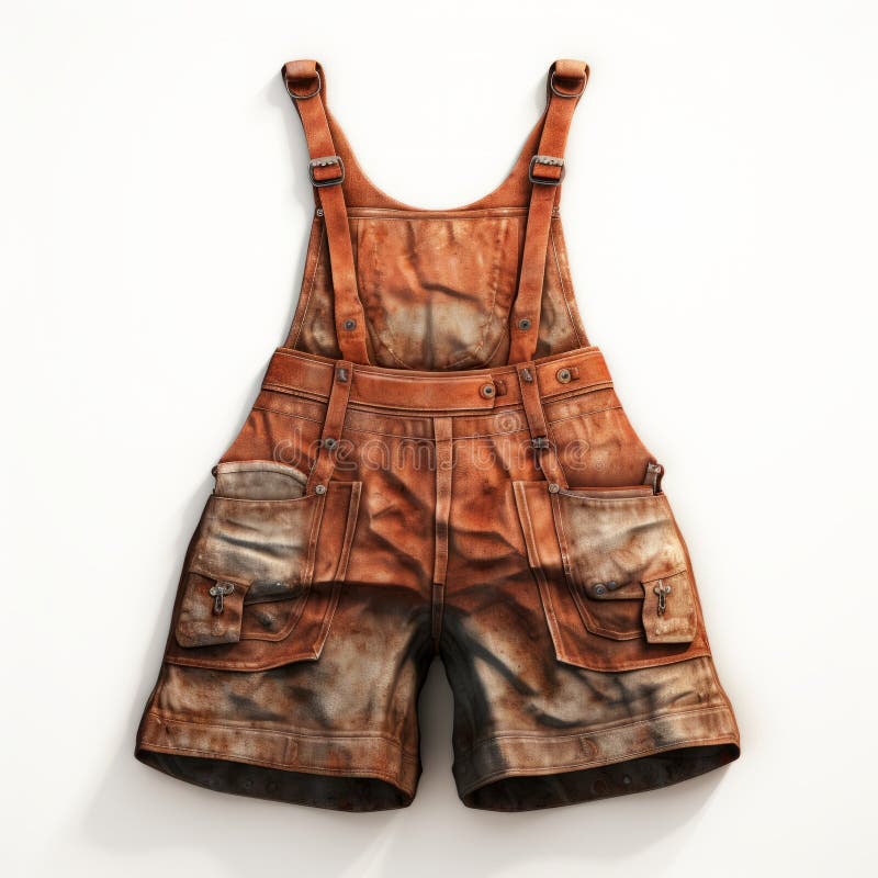 Rustic Post-apocalyptic Overalls: Hyper Realistic and Detailed Dress ...