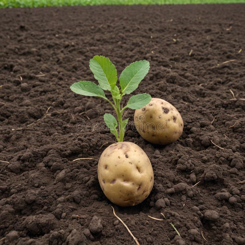 Rustic Potato Harvest on Fresh Earth Nature Photography Stock ...