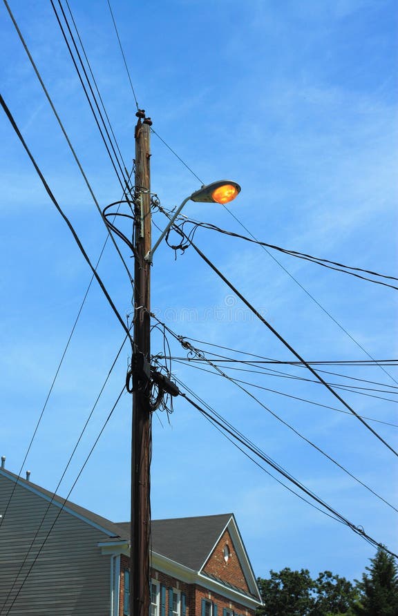 Rustic Power Line Pole stock image. Image of pole, rustic - 41000145