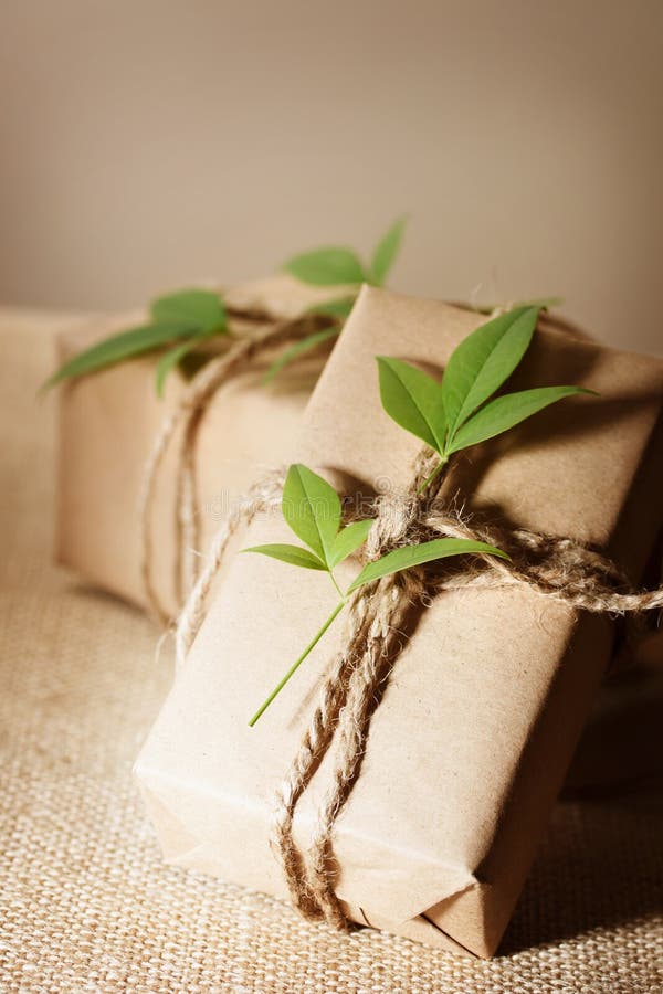 Rustic Present boxes stock image. Image of background - 32916557