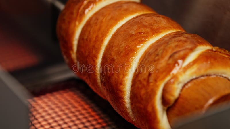 A Rustic Process of Baking Bread by Roasting, Capturing the Essence of ...