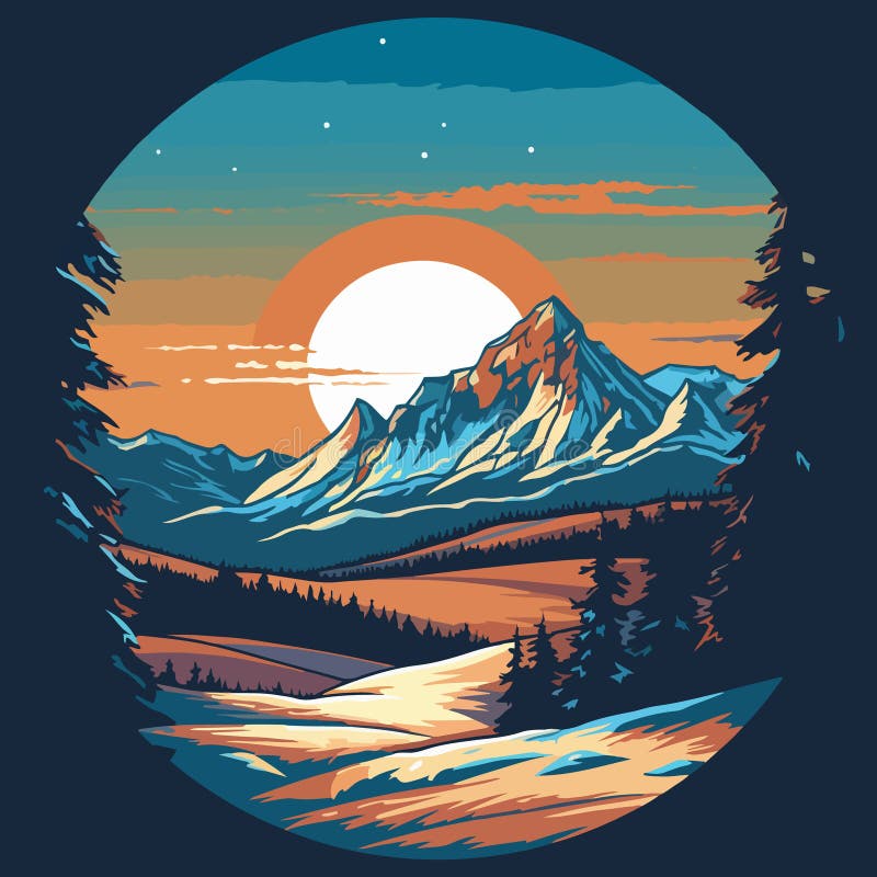 Rustic Radiance Vector Nature Design Mastery Stock Image - Image of ...