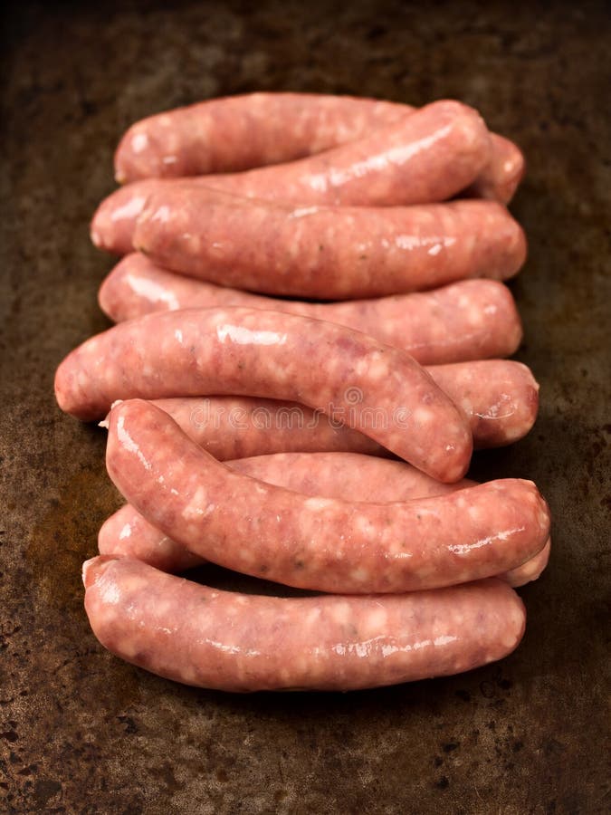 Rustic Raw Uncooked Sausages Stock Image - Image of butcher, sausages ... Rustic Raw Uncooked Sausages Stock Image - Image of butcher, sausages ...