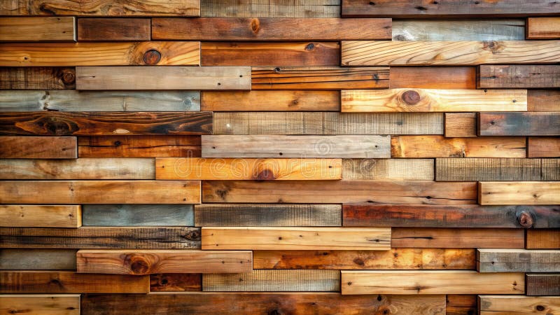 Rustic Reclaimed Wood Panel Background Texture with Varied Tones and ...